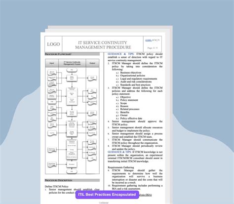 It Process Documentation Template It Service Continuity It Qmscom