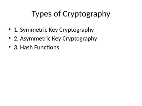 Basics Of Cryptography Presentations Ppt Ppt