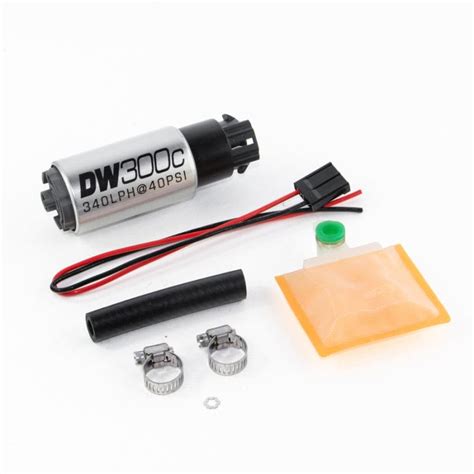Deatschwerks 340lph Dw300c Compact Fuel Pump W Universal Install Kit
