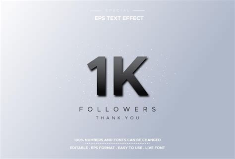 Premium Vector Editable Text Style Numbers Effect