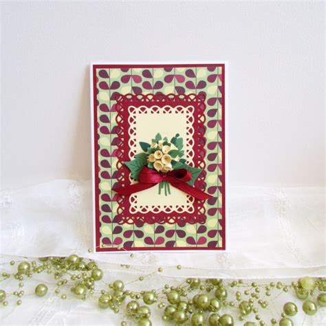 3Д квилинг картичка със светложълт букет за рожден ден или юбилей Handmasters Bg