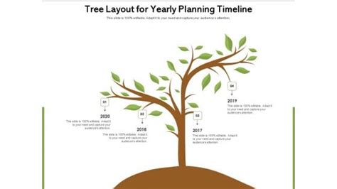 Tree Layout For Yearly Planning Timeline PowerPoint Templates Slides And Graphics