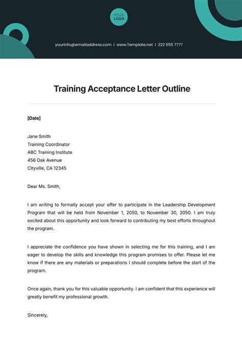 Sle Acceptance Of Resignation Letter Template