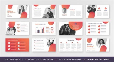 비즈니스 프레젠테이션 가이드 디자인 파워 포인트 템플릿 판매 가이드 슬라이더 프리미엄 벡터