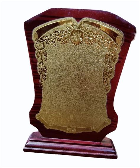 Rectangular Brass Mdf Shield At Rs 80piece Brass Shield In Moradabad