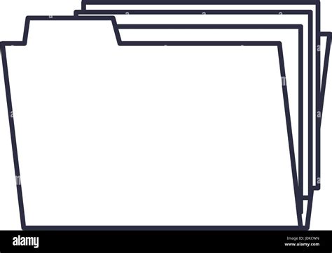 Folder File Document Paper Office Outline Stock Vector Image And Art Alamy