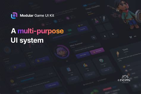 Modular Game Ui Kit 2d Gui Unity Asset Store
