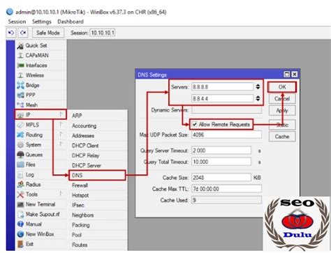 Konfigurasi DNS Server MikroTik Seo Dulu