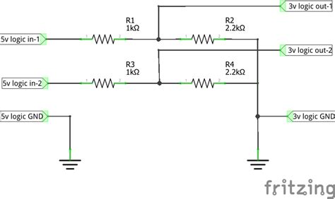 5v To 3v Logic Level With Voltage Divider General Electronics Arduino Forum