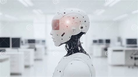 Close Up View Of Advanced Ai Driven Prosthetic Interface With Neural Adaptations In A Futuristic