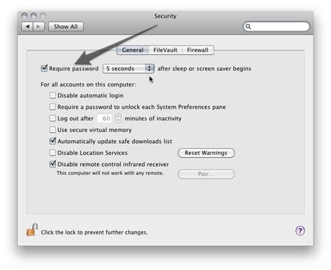 Security How Can I Get Os X To Challenge Me For Password After Sleep