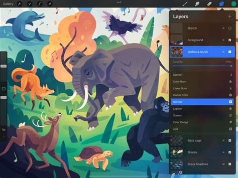 Blend Modes Procreate® Handbook Colorful Backgrounds Procreate