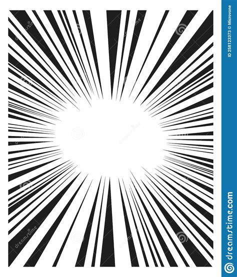 Abstract Background With Motion Speed Lines Comic Style Layout Stock