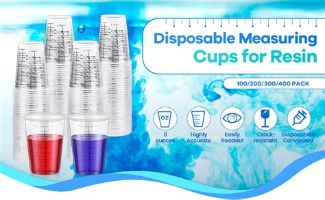 Yunsailing 300 Pack Disposable Measuring Cups For Resin 8