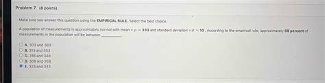 Solved Problem 7 8 Points Make Sure You Answer This Chegg Com