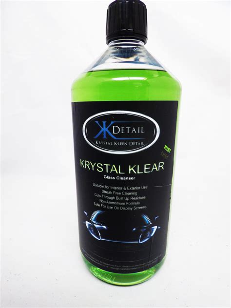 Krystal Klear Glass Cleaner 500mland5litre Perfect Polish
