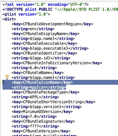cfbundleiconname is missing in the bundle · issue 210 · mobivm robovm