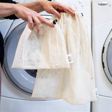 Organic Cotton Mesh Laundry Bags Viva Earth Refillery