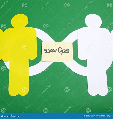 Dev And Ops Symbol DevOps Concept For Software Engineering Culture And Practice Of Software