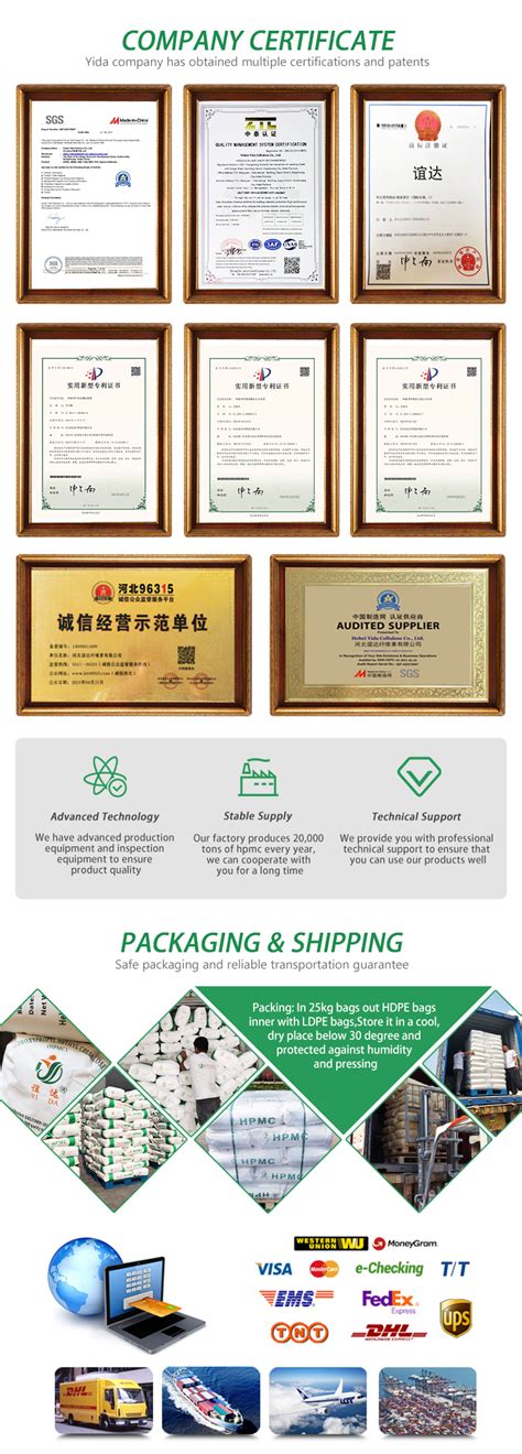 Hpmc Powder Versatile Thickener For Construction Adhesives