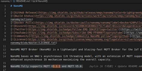 Docs Support Status Of Mqtt 31150 Is Inconsistent · Issue 1036 · Nanomqnanomq · Github
