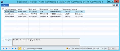 Troubleshooting Data Import Export Framework