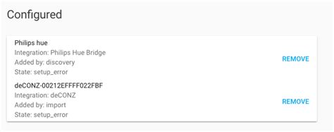 Deconz Raspbee Flailure Home Assistant Os Home