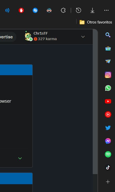 Make Extensions Work On The Sidebar Redge