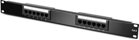 Wiring Connecting Itd Cat6 12 Port RJ45 Patch Panel UTP LAN Network Adapter Cable Connector