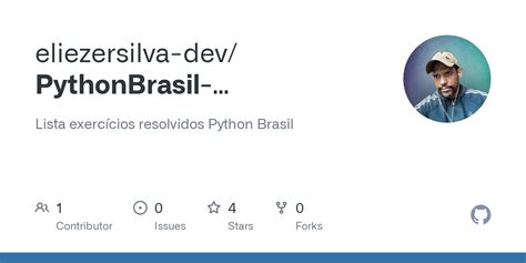 Github Eliezersilva Devpythonbrasil Listadeexercicios Lista