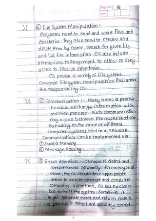 Operating System Notes Unit Pdf