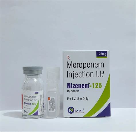 Meropenem 125mg Injection At ₹ 349piece Meropenem Injection In