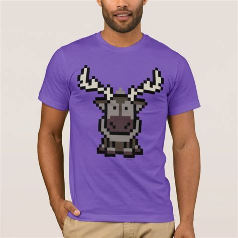 Frozen 8 Bit Sven T Shirt Zazzle Shirts Mens Tshirts Mens