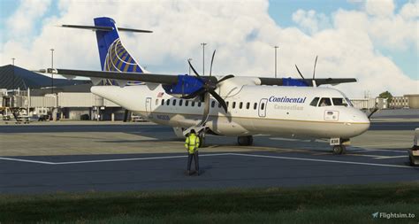 Continental Connection Asobo Atr 42 600 For Microsoft Flight Simulator Msfs