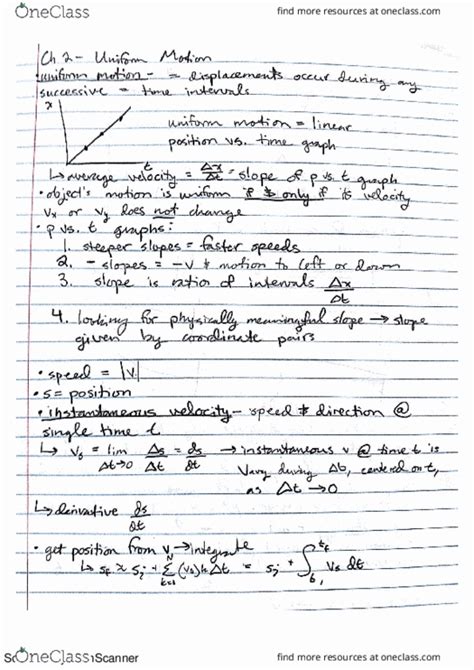 Physics 151 Lecture 1 Lecture 1 Motion Diagrams Oneclass