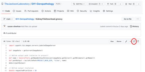Copying Groovy Script From Github For Qupath DYI Image Analysis