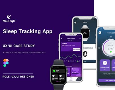 Sleep Tracking App UX UI Case Study Behance