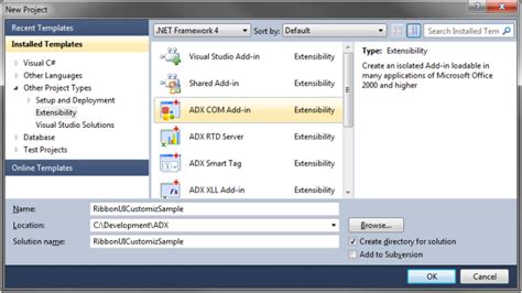 Office 2010 Ribbon Create A Custom Ribbon Tab Group Controls C Vbnet