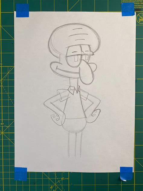 How To Draw Squidward Virtually BGCMC