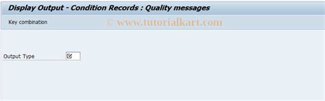 IQM3 SAP Tcode Display Cond Records Qual Notificatn
