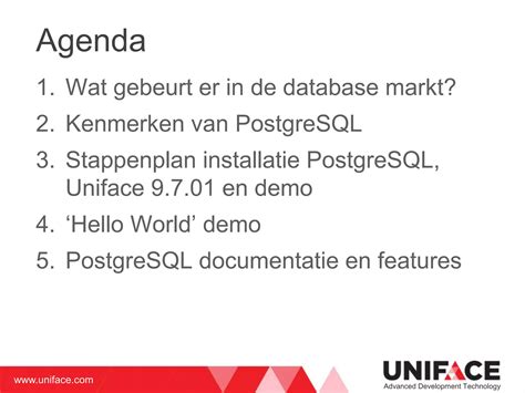 Uniface 9 7 En Postgresql Pptx