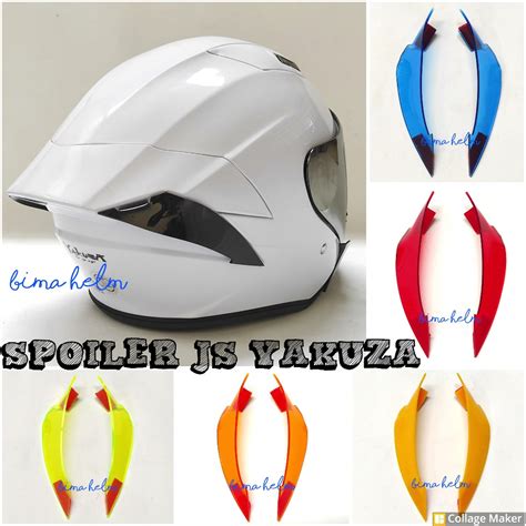 js yakuza helmet spoiler all variant shopee malaysia