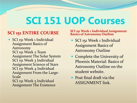 PPT SCI 151 UOP Tutorial Course Uoptutorial PowerPoint Presentation ID 7190604
