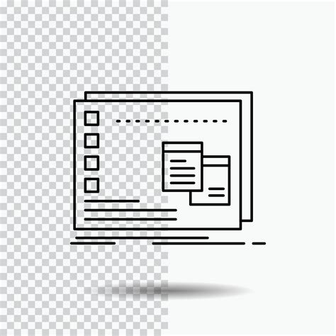 Window Mac Operational Os Program Line Icon On Transparent Background Black Icon Vector