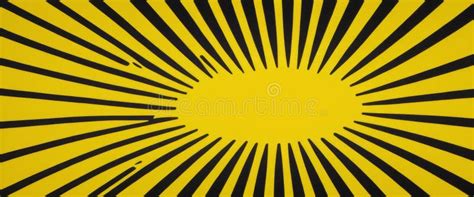 Abstract Yellow And Black Ray Pattern Stock Illustration Illustration