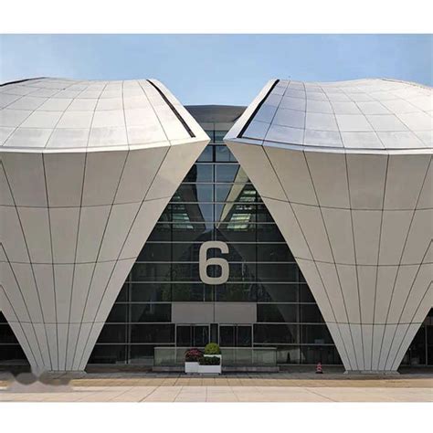 Curved Hyperbolic Building Materials Metal Wall Cladding Cladding Wall Panels Exterior