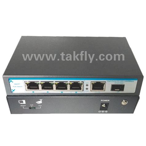 60W 4 Port Gigabit Poe Network Switch 1 Port SFP Poe Switch 4 Port Poe Ethernet Switch And