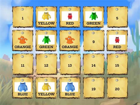 Memory Game Matching Pairs