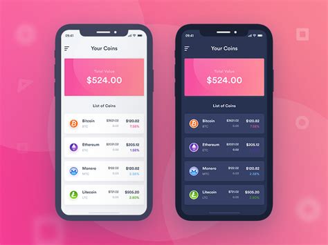 Crypto Coins Mobile App UI Dark Light By Mithun On Dribbble
