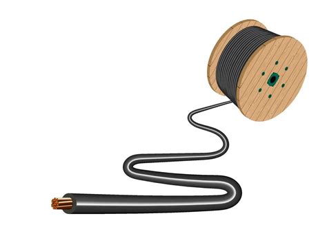 Closeup Of Electrical Wire Vector On A White Background 26534766